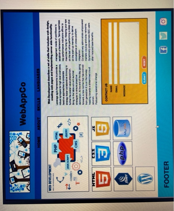 Solved 12 3 4 ASSIGNMENT 1 Use the CSS Float property to | Chegg.com