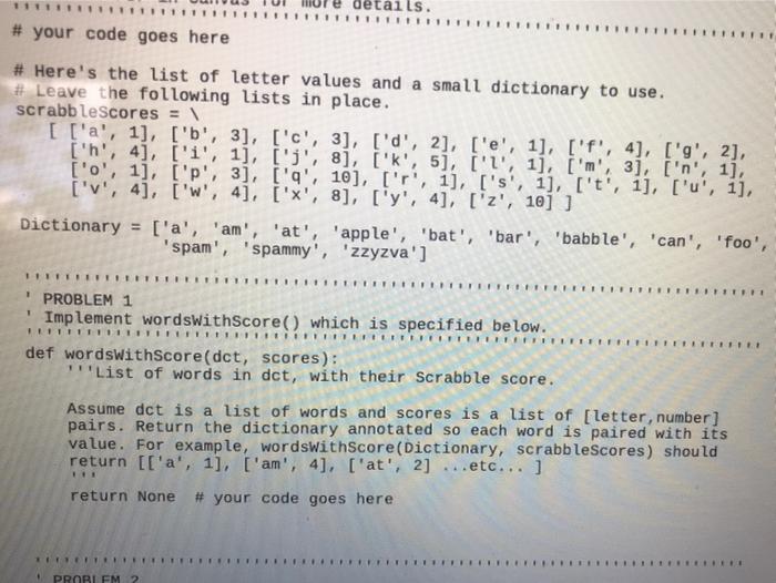 Solved details # your code goes here # Here's the list of | Chegg.com