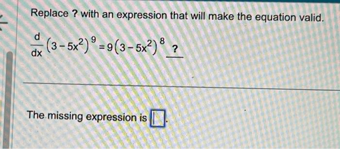 Solved Replace? with an expression that will make the | Chegg.com