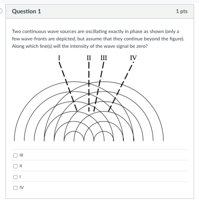 Solved Question 1 ﻿Two continuous wave sources are | Chegg.com