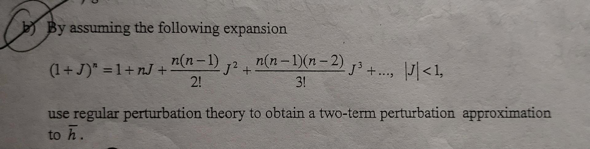 Solved By assuming the following expansion | Chegg.com