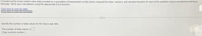 Solved formulas Werisy your calculations using the | Chegg.com