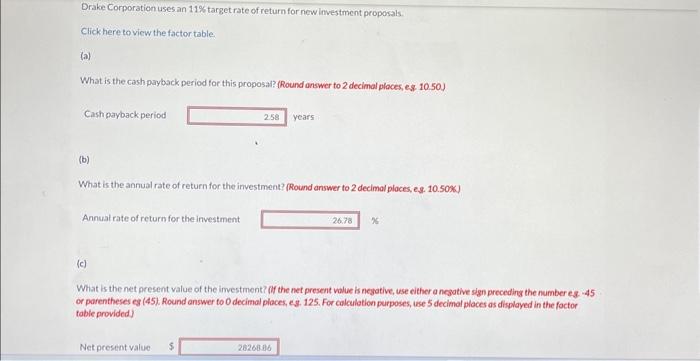 Solved (b) What is the annual rate of return for the | Chegg.com