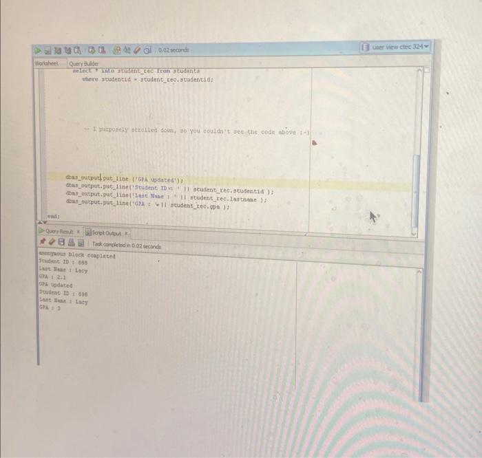 Solved Modify the "student script" given in today's class. | Chegg.com