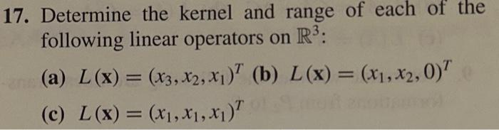 Solved 23 Which Of The Operators Defined In Exercise 17 Are