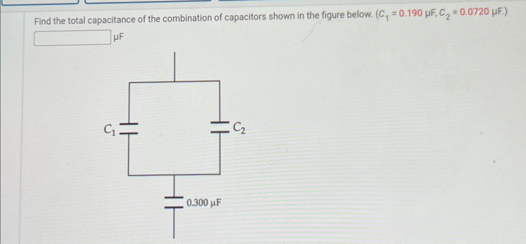 Solved Find the total capacitance of the combination of | Chegg.com