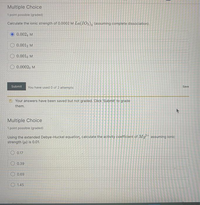 Solved Multiple Choice 1 point possible (graded) Calculate | Chegg.com