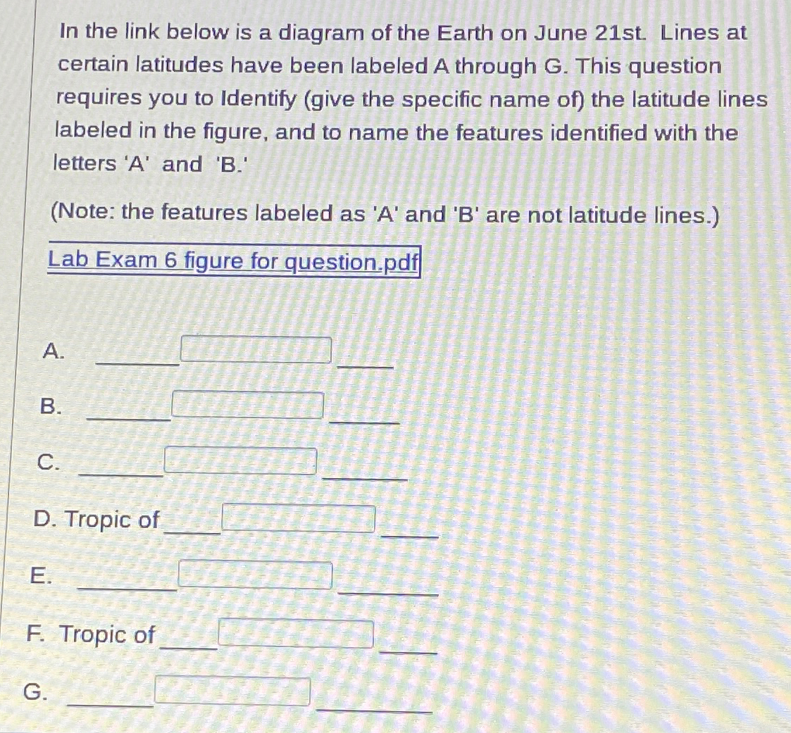 Solved In the link below is a diagram of the Earth on June | Chegg.com
