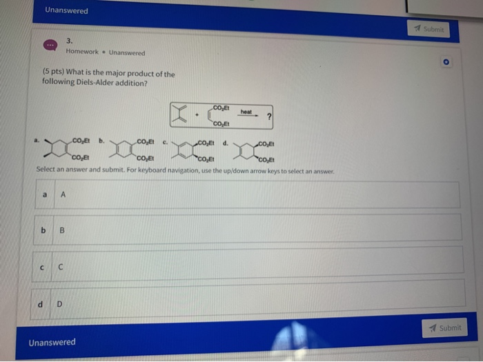 Solved Unanswered - Submit 3. Homework - Unanswered (5 pts) | Chegg.com Solved Unanswered - Submit 3. Homework - Unanswered (5 pts) | Chegg.com