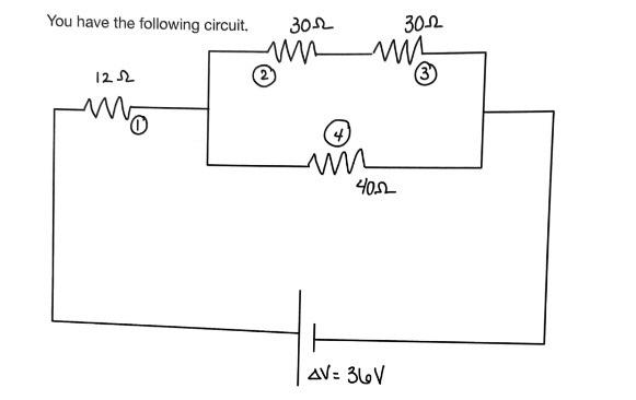 Solved What is the voltage drop across each resistor? (Hint | Chegg.com