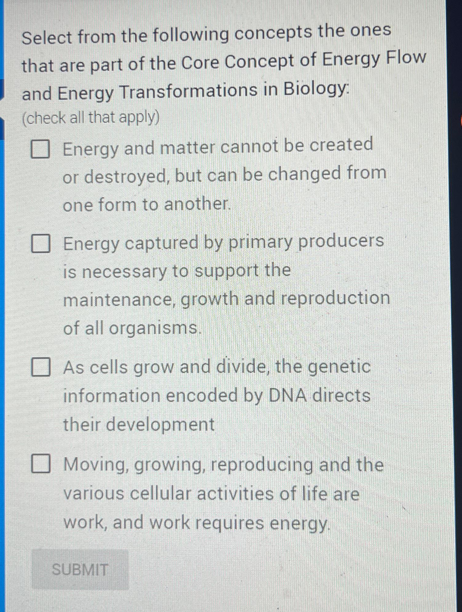 Solved Select from the following concepts the ones that are | Chegg.com