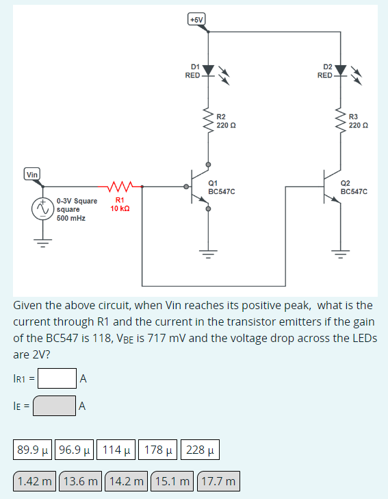 Solved Given the above circuit, when Vin reaches its | Chegg.com