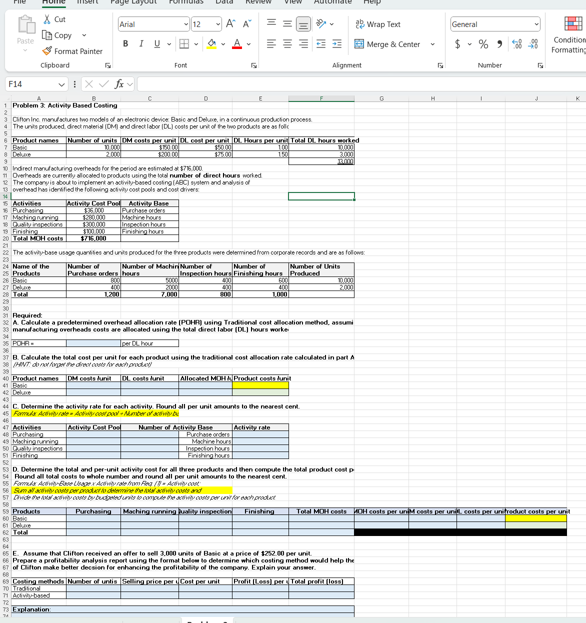 Solved A. ﻿Calculate a predetermined overhead allocation | Chegg.com