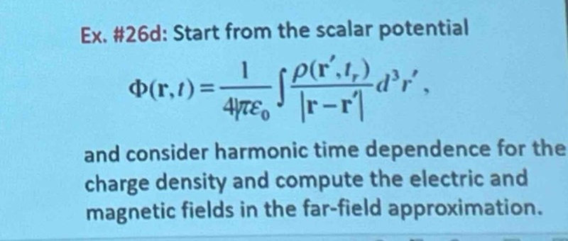 Solved Ex. ﻿#26d: Start from the scalar | Chegg.com