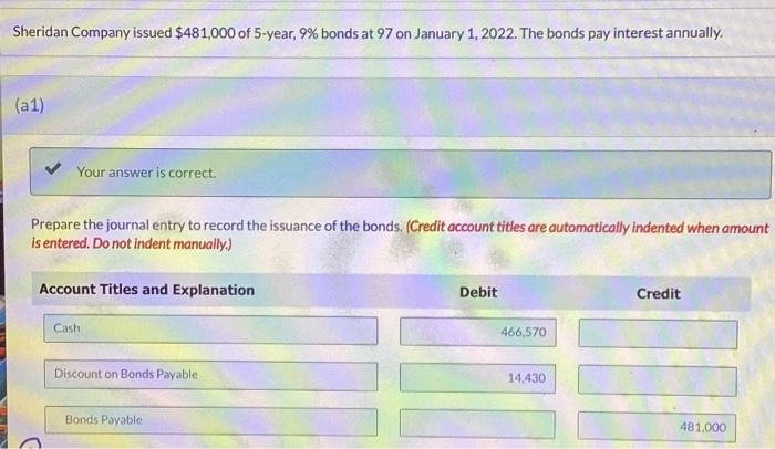 Solved Prepare the journal entry to record the issuance of | Chegg.com