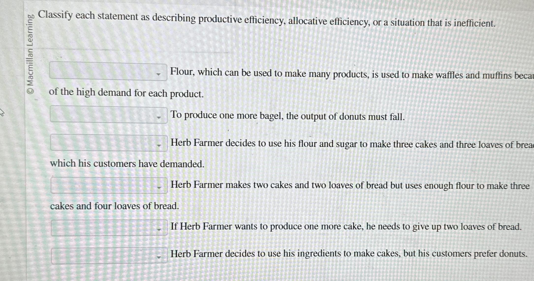Solved Classify each statement as describing productive | Chegg.com