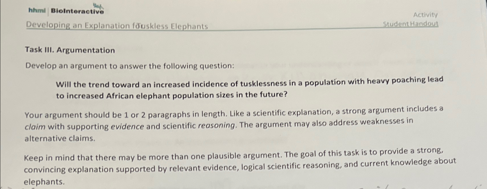 Solved hhml BiolnteractiveActivityDeveloping an Explanation | Chegg.com