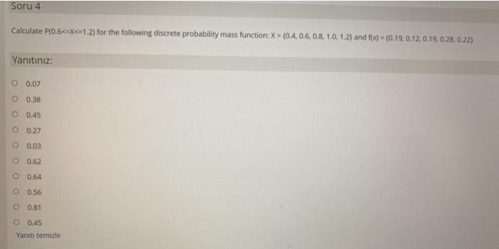 Solved Soru 1 A continuous random variable X has a pdf of | Chegg.com