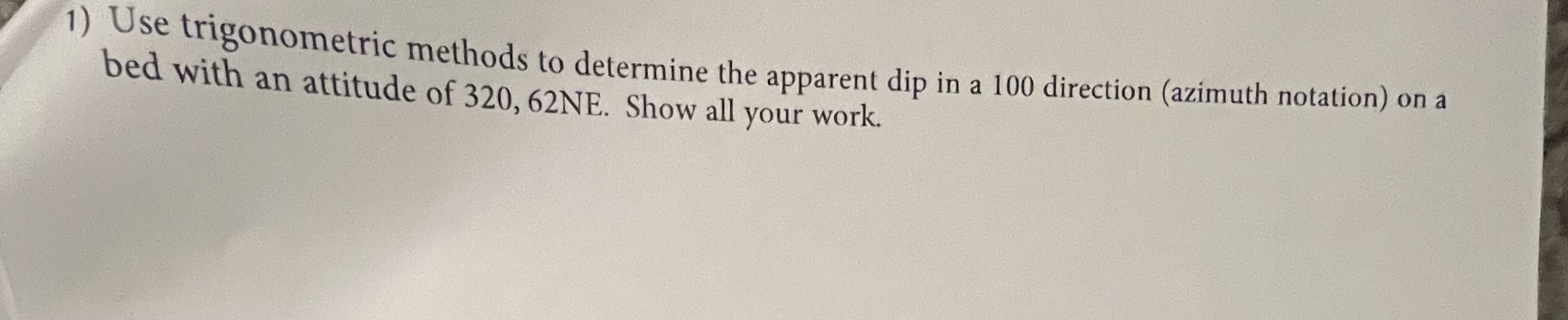 1) ﻿Use trigonometric methods to determine the | Chegg.com