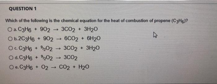 Solved QUESTION 1 Which of the following is the chemical | Chegg.com