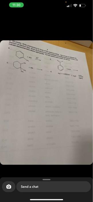 Solved direction points) Write mechanisms for three of 8 a. | Chegg.com