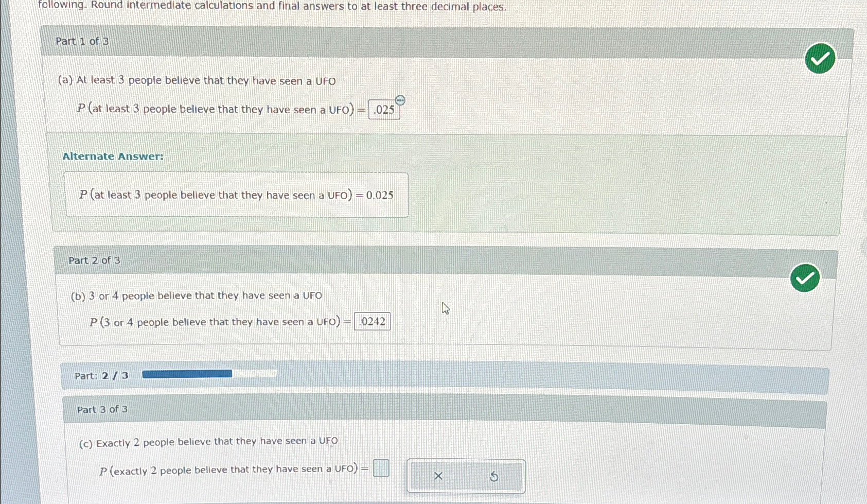 following. Round intermediate calculations and final | Chegg.com