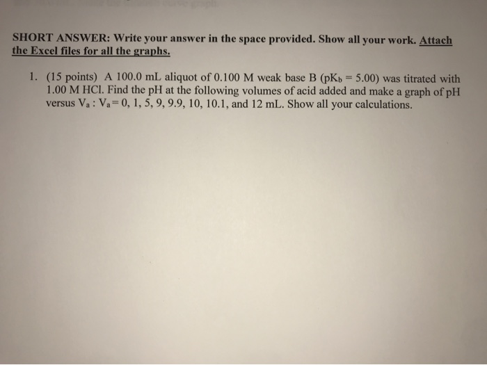 Solved SHORT ANSWER: Write your answer in the space | Chegg.com