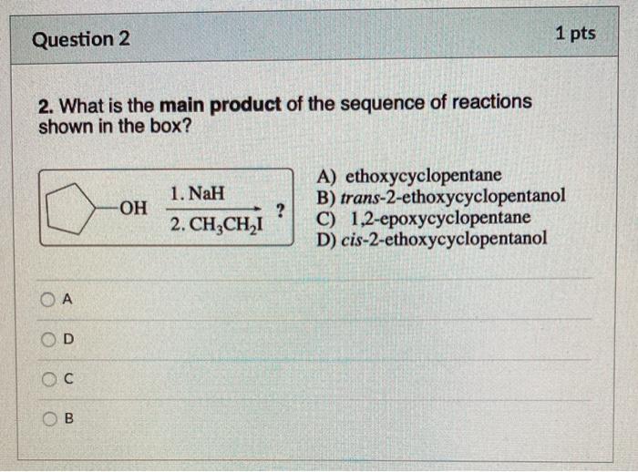 Solved Question 2 1 pts 2. What is the main product of the | Chegg.com