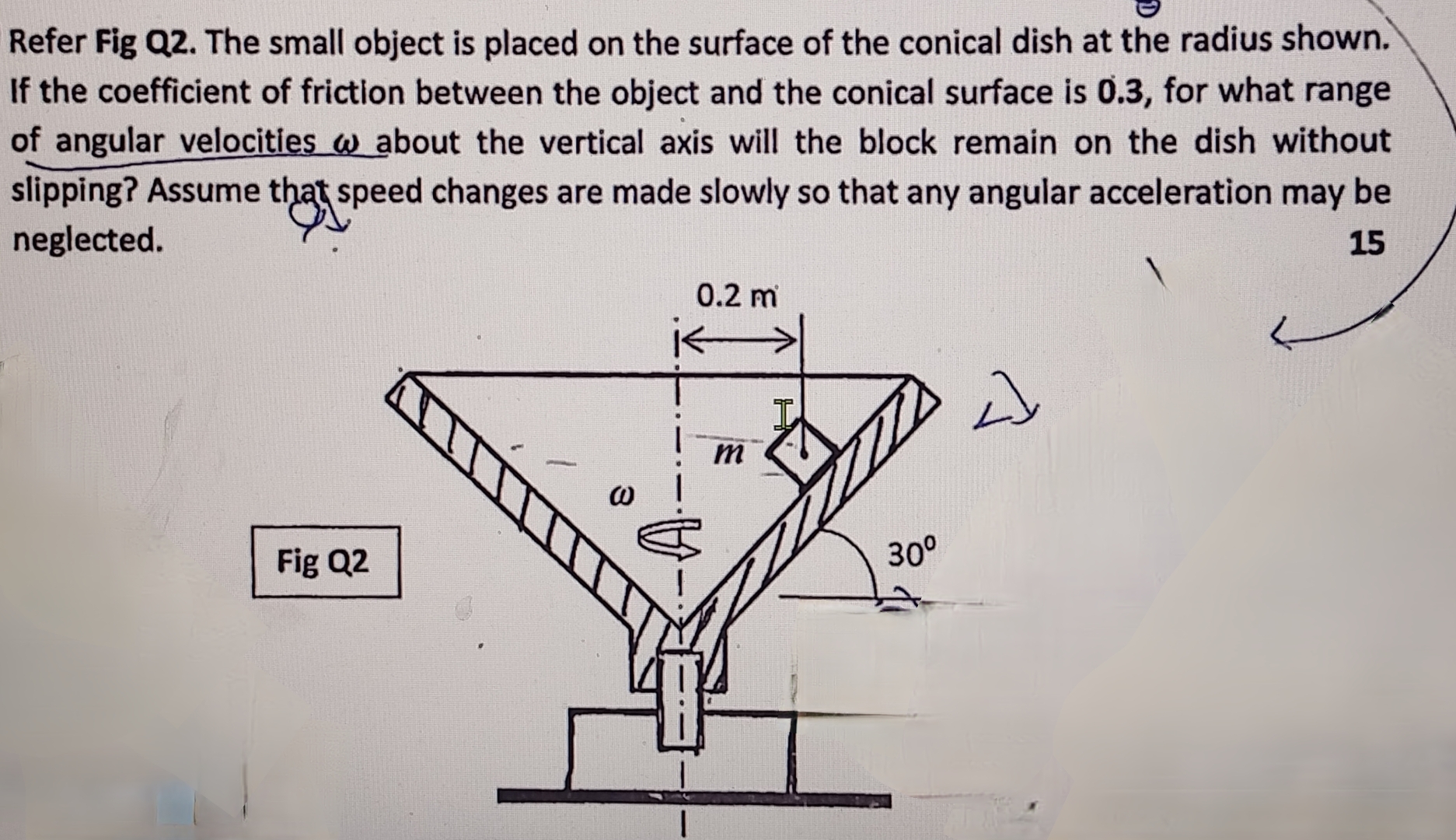 Solved Refer Fig Q2. ﻿The small object is placed on the | Chegg.com