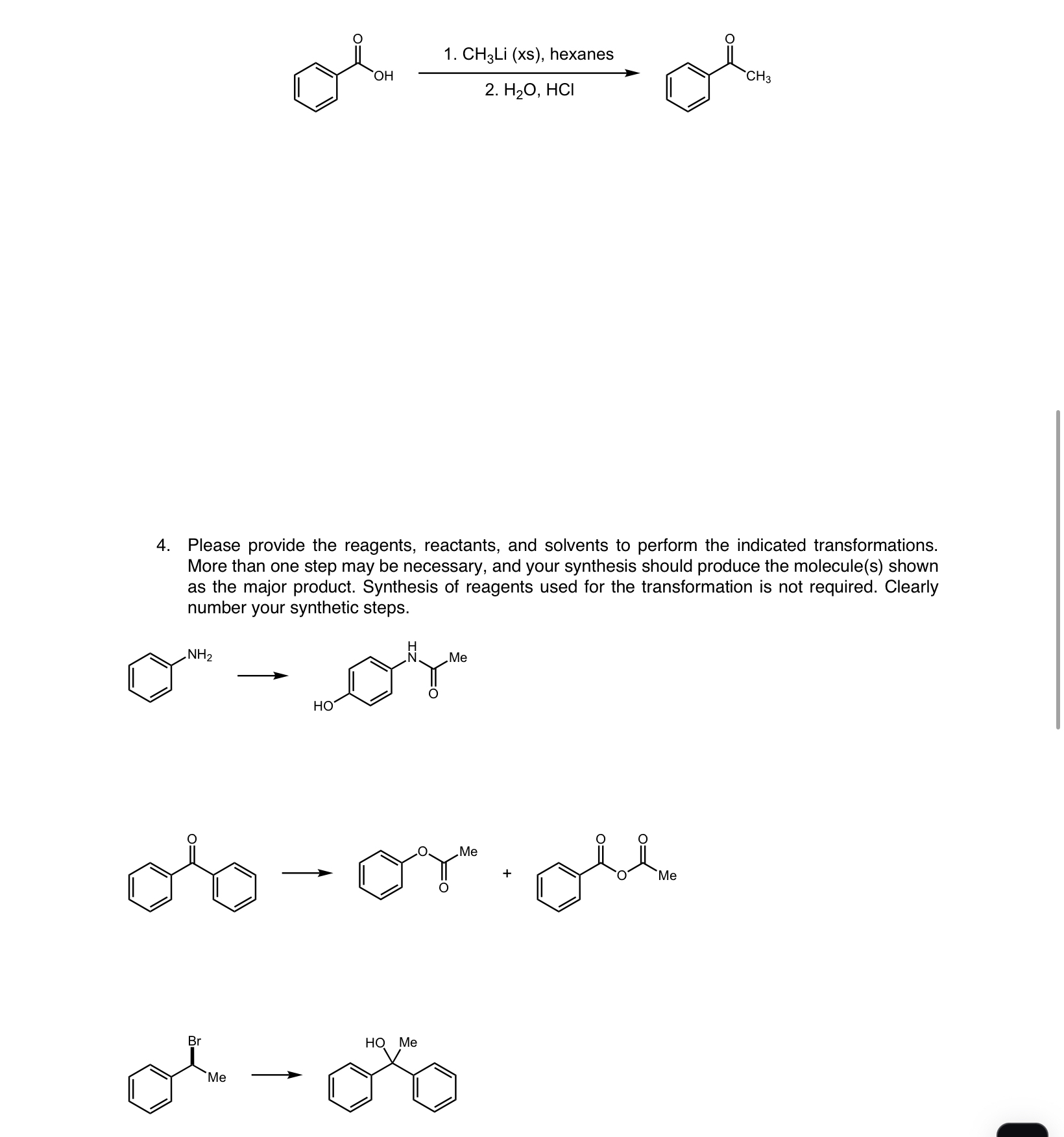 Solved Please provide the reagents, reactants, and solvents | Chegg.com