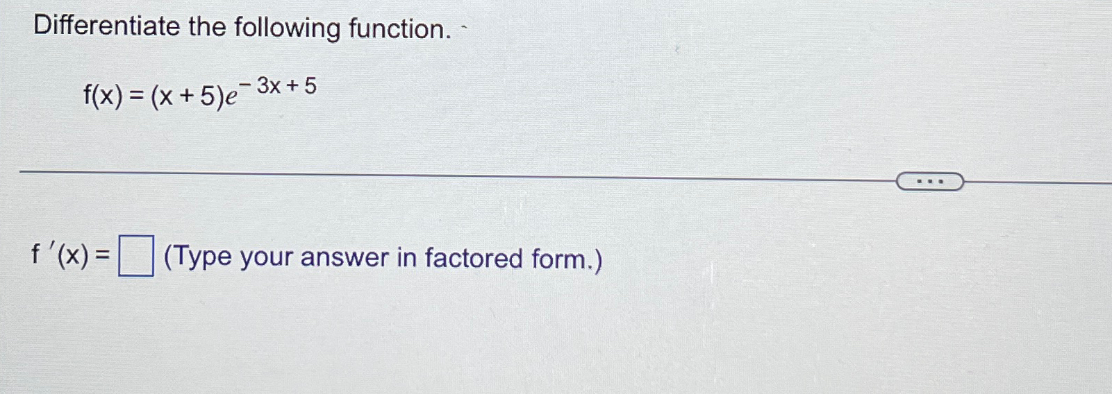 Solved Differentiate the following | Chegg.com