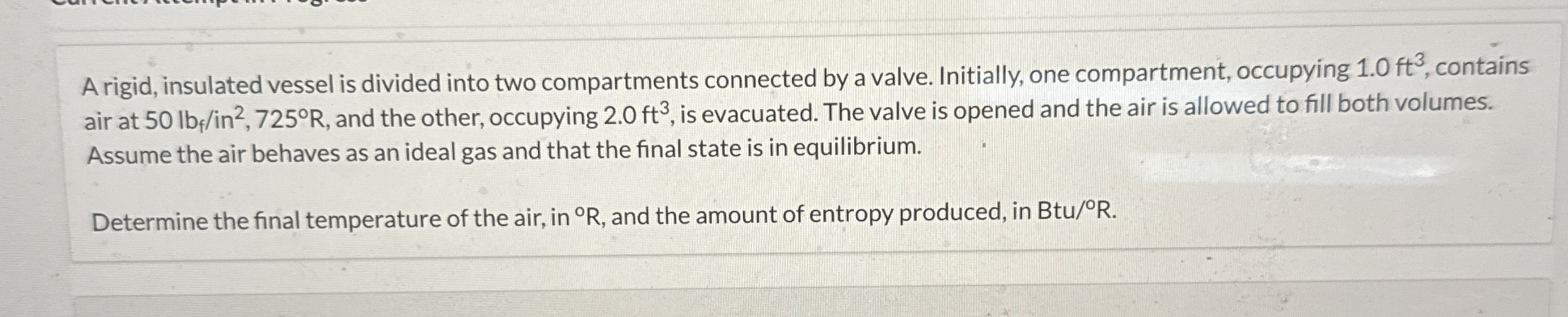 Solved by an EXPERT A rigid, insulated vessel is divided into two | Chegg.com