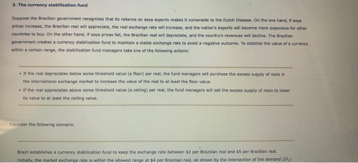 Solved 3. The currency stabilization fund Suppose the | Chegg.com
