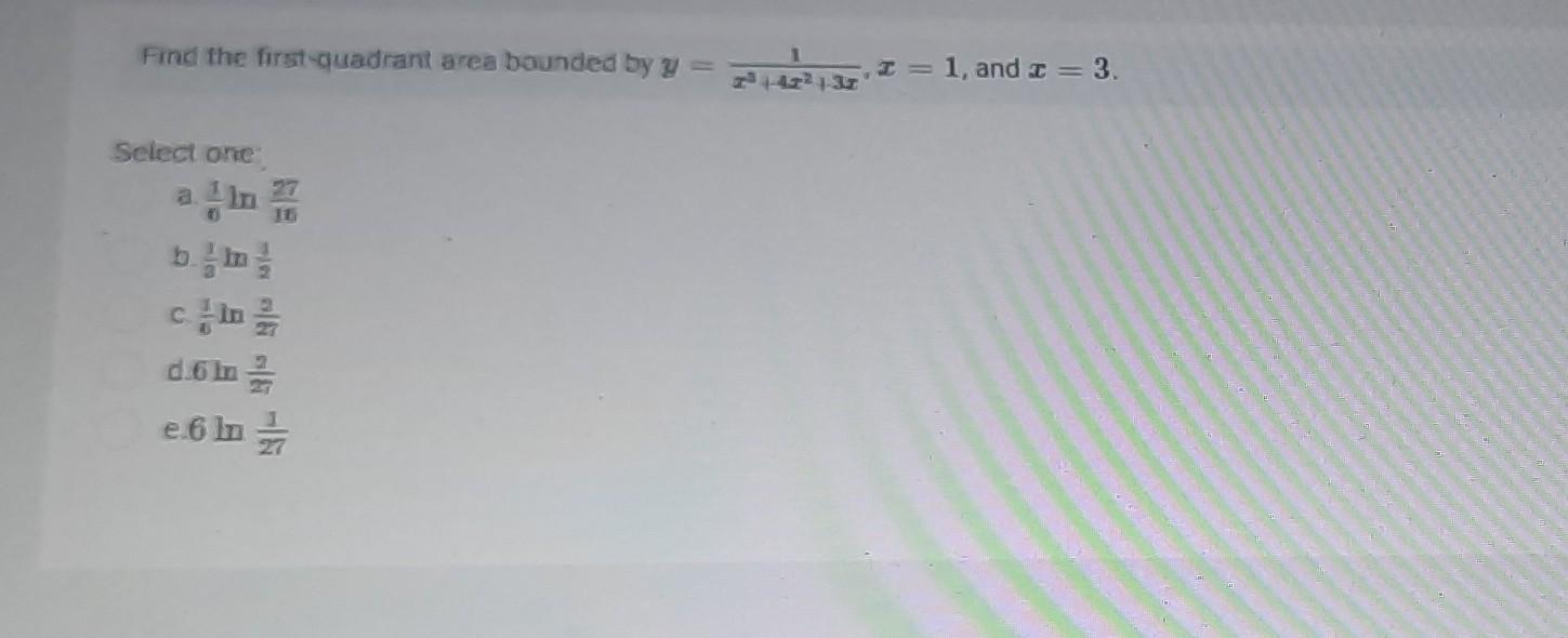 Solved Find the first-quadrant area bounded by | Chegg.com