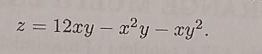 Solved z = 12xy - xy - xy. | Chegg.com