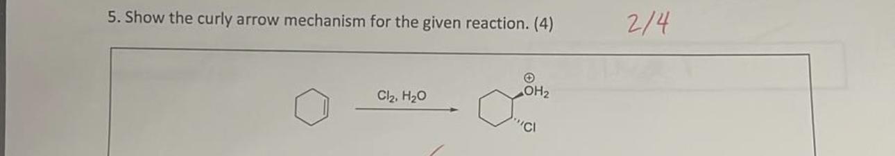 Solved Show the curly arrow mechanism for the given | Chegg.com