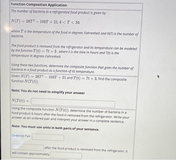Solved Function Composition Application The number of | Chegg.com