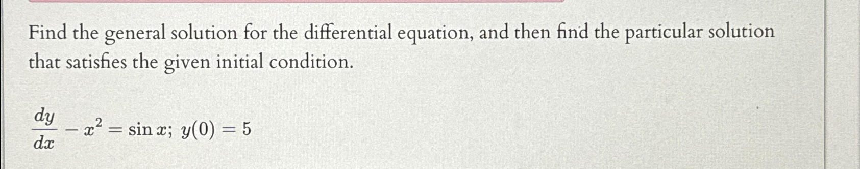 Solved Find the general solution for the differential | Chegg.com