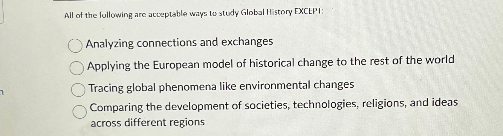 Solved All of the following are acceptable ways to study | Chegg.com