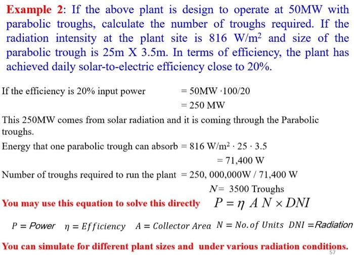 Solved Example 1: Consider 10 solar collectors (N= 10), of | Chegg.com