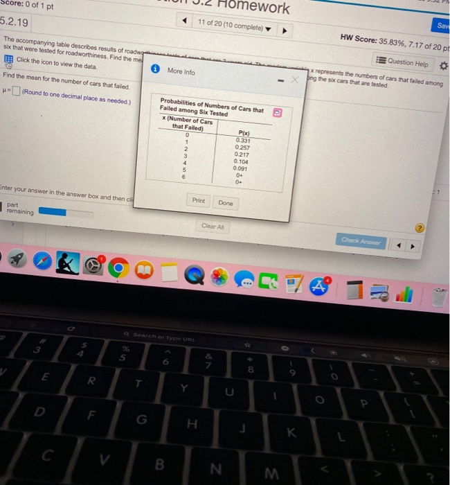 Solved Omework Math 5 Section 5 2 Homework Save Ore 0 Of