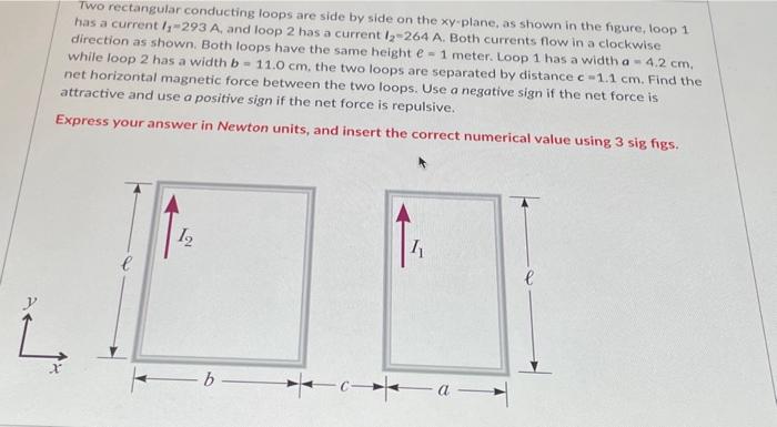 Solved Two rectangular conducting loops are side by side on | Chegg.com