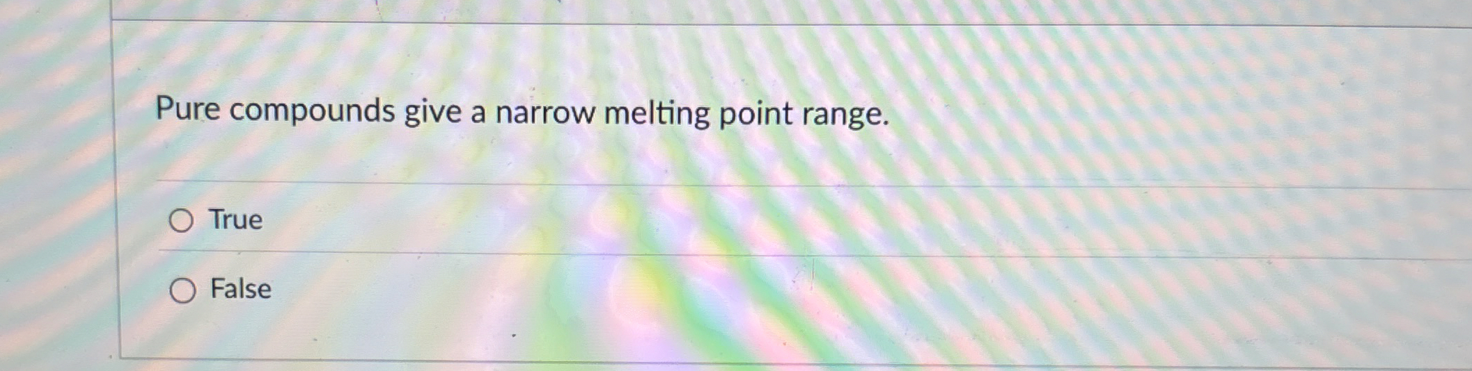 Solved Pure compounds give a narrow melting point | Chegg.com
