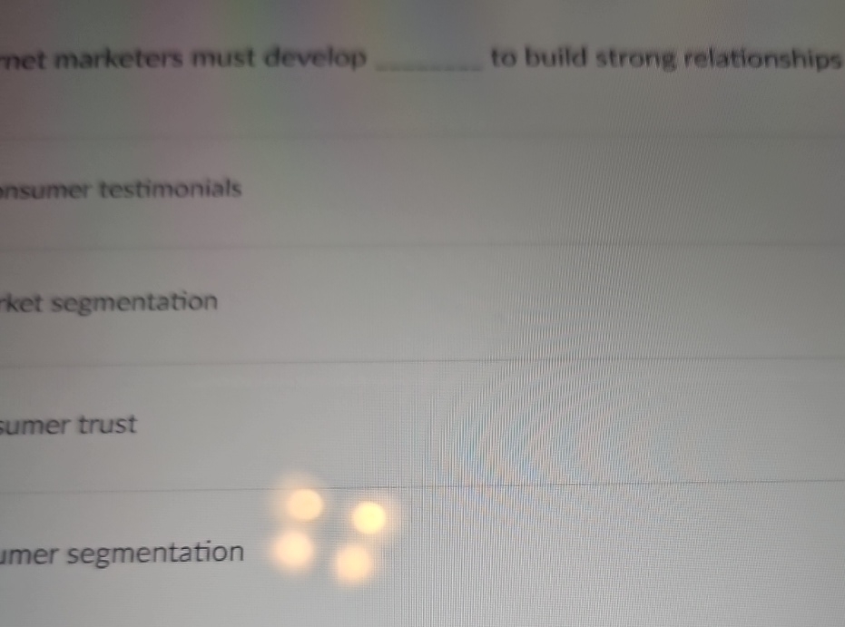 Solved net marketers must develop q, ﻿to build strong | Chegg.com
