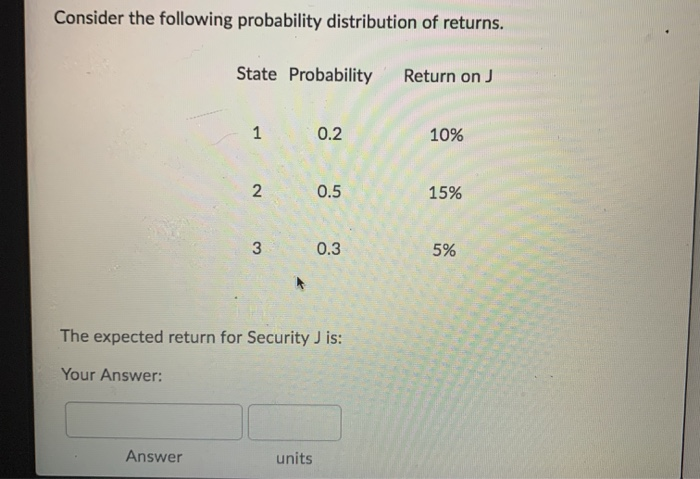 Solved Consider the following probability distribution of | Chegg.com
