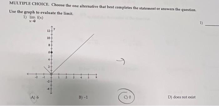 Solved MULTIPLE CHOICE. Choose the one alternative that best | Chegg.com