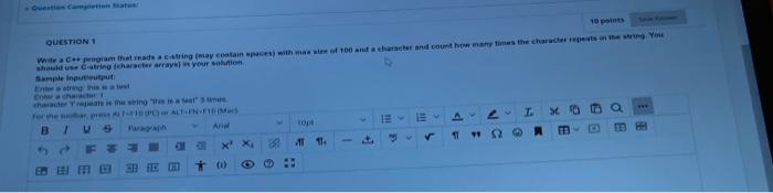 Solved c++Write a C++ program that reads a c-string (may | Chegg.com