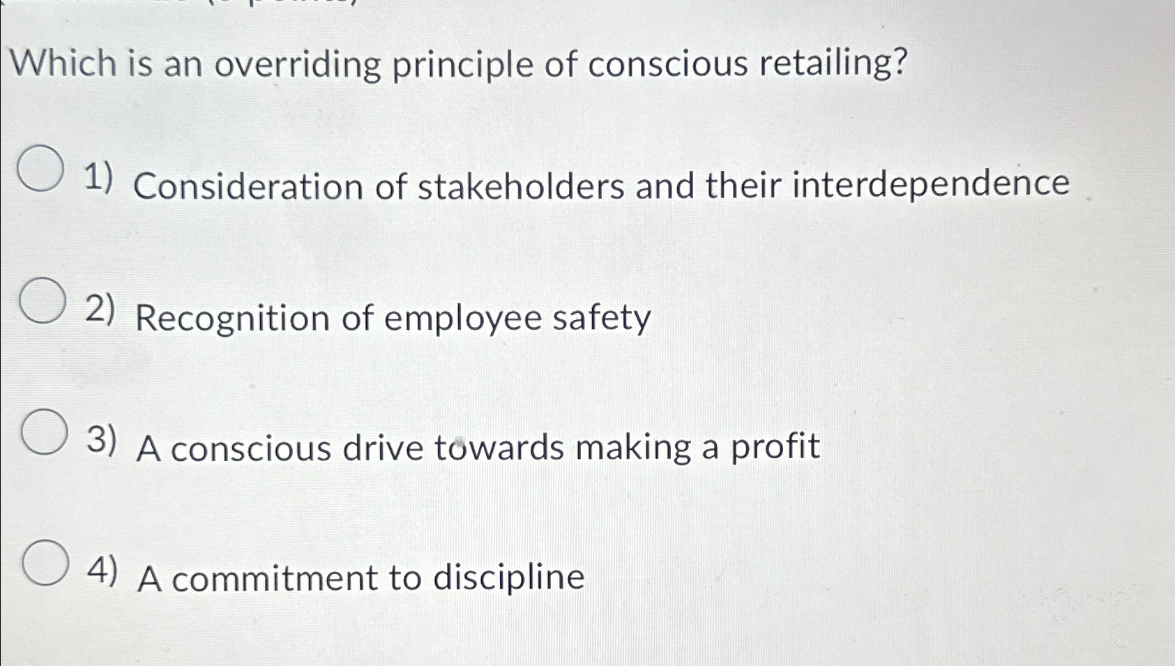 Solved Which is an overriding principle of conscious | Chegg.com
