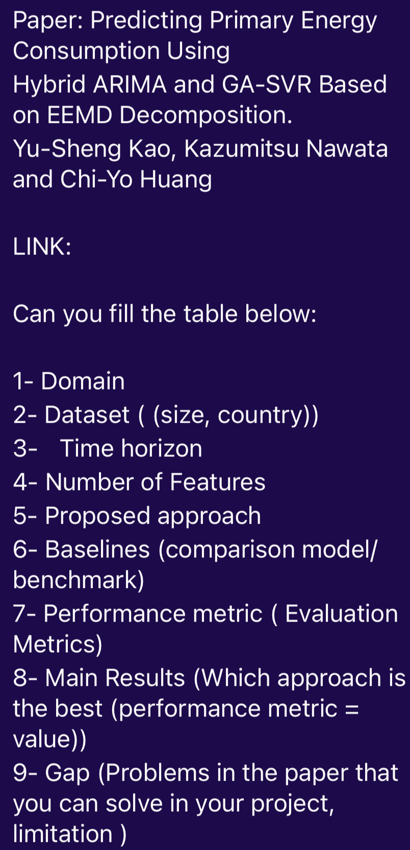Solved Paper: Predicting Primary Energy Consumption | Chegg.com