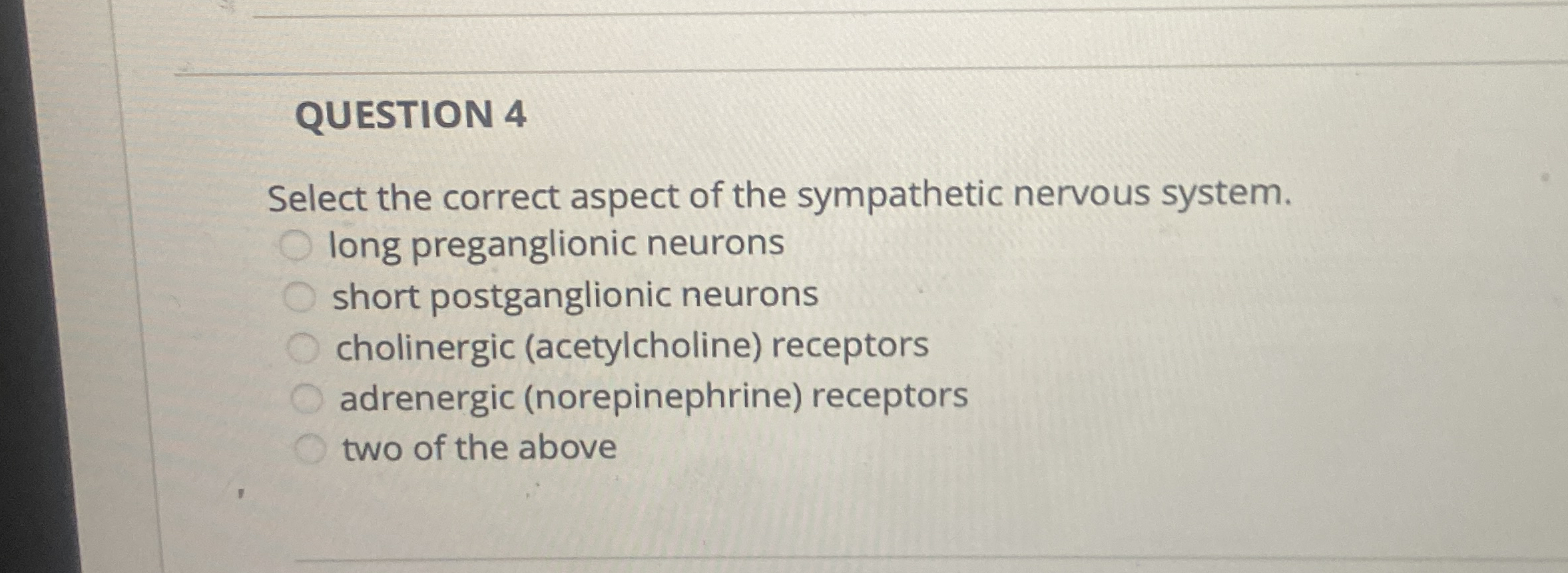 Solved QUESTION 4Select the correct aspect of the | Chegg.com